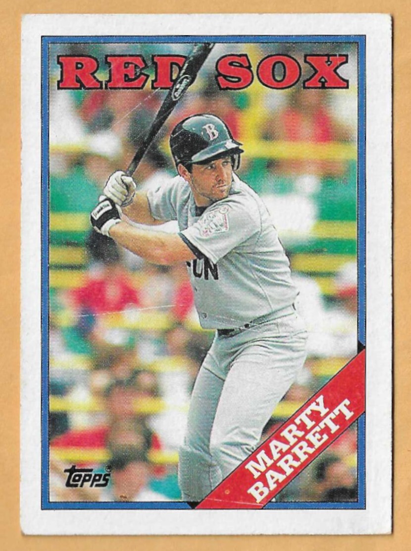 MARTY BARRETT BOSTON RED SOX #525 - TOPPS NM-MT 1988 | eBay