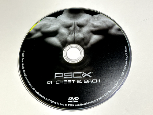 P90X 01 CHEST & BACK DVD Replacement Disc -BEACHBODY - ORIGINAL - FREE ...