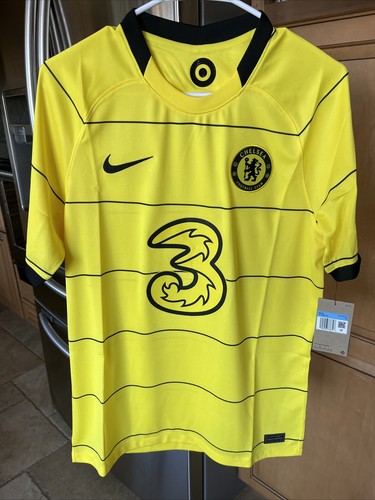 2021-22 Nike Men’s Chelsea Yellow Away Soccer Jersey Medium | eBay