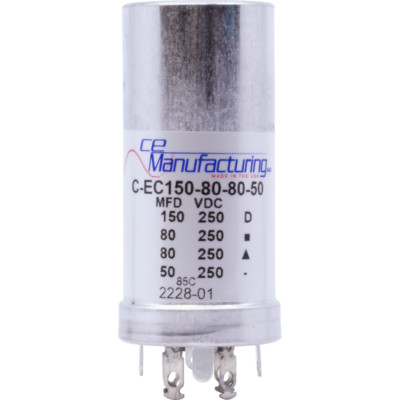 Capacitor, CE Mfg., 250 V, 150/80/80/50 μF | eBay