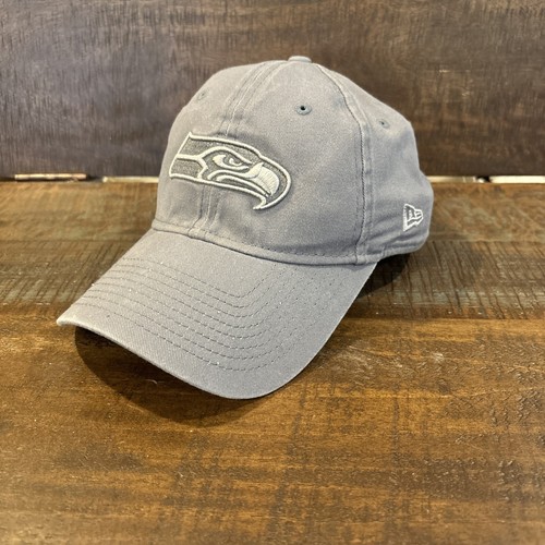 Seattle Seahawks Hat Cap Gray Strapback New Era 9twenty Dad Adjustable ...
