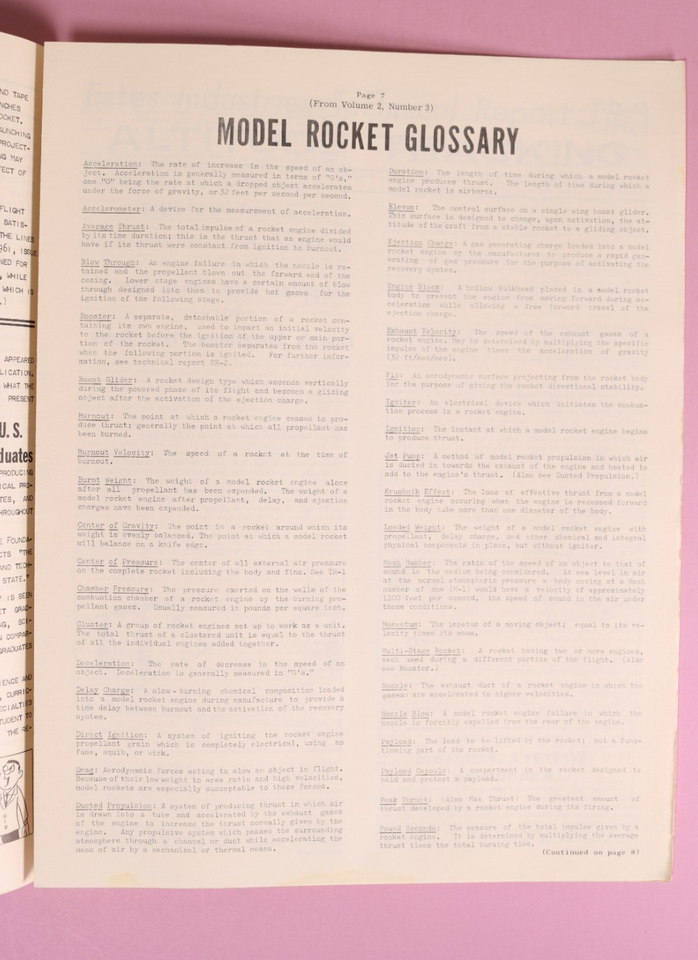 Model Rocket News The Best from Volumes 1 and 2 1966 Vintage Estes ...