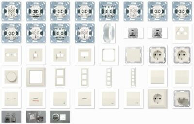 Jung AS500 Cremeweiß Schalter / Steckdose / UP / Rahmen - Auswahl nach Wunsch | eBay.de