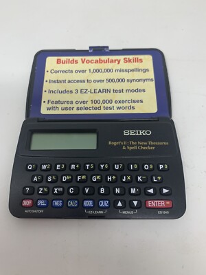 Seiko Roget's II-New Thesaurus & Spell Checker CR 2025-VERY RARE! | eBay