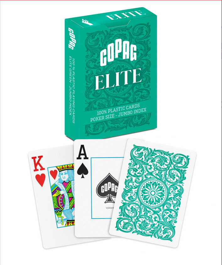 12 Decks Copag Elite 100% Plastic Playing Cards - Poker Size Jumbo ...