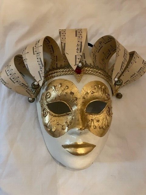 Authenic Venetian Mask - Jolly - Made in Venice Italy - Gem