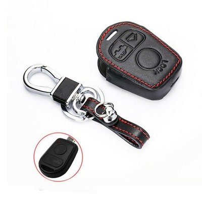 Key Cover Case Cover Key Chain Leather 3 Buttons Black Hot Sale Brand ...