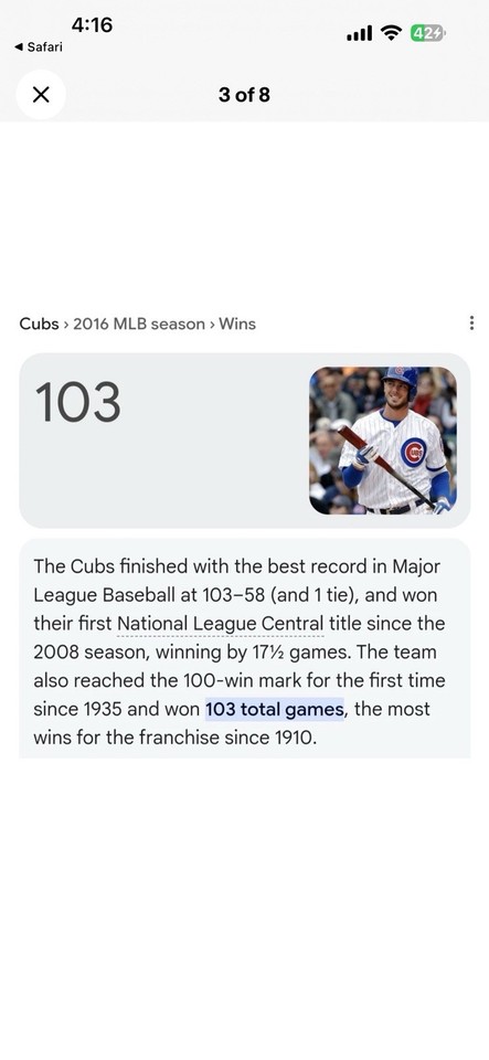 2016 Chicago Cubs World Series Game 3 CHC vs CLE Game-Used Baseball 10 ...
