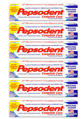 Pepsodent Complete Care Toothpaste Original Flavor 5.5 oz - Pack of 12 ...