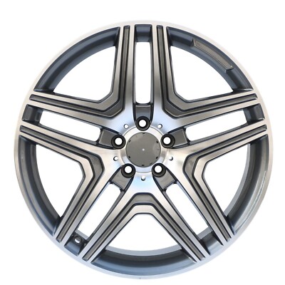 22" NEW ML63 AMG STYLE GUNMETAL WHEELS RIMS FITS MERCEDES BENZ ML ML350 ...