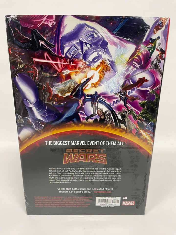 Secret Wars by Jonathan Hickman Omnibus REED RICHARDS COVER Marvel ...