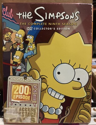 The Simpsons The Complete Ninth Season DVD Collector’s Edition 4 Disc ...