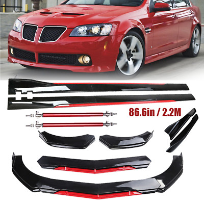 For Pontiac G8 GT GTO GLK Front Bumper Lip Splitter Spoiler Side Skirt ...