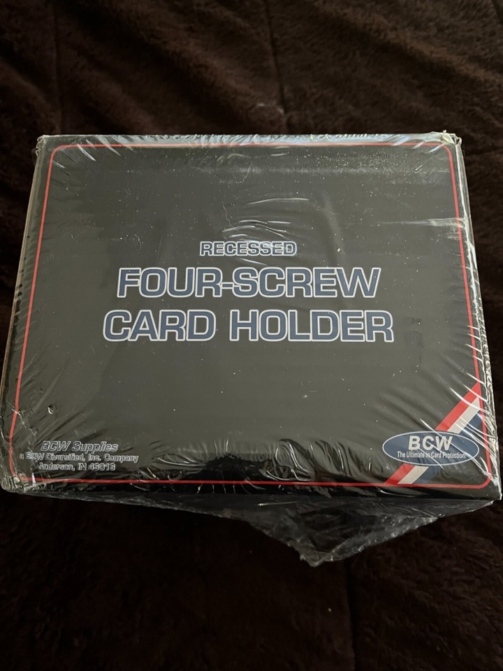 1 Case of 50 BCW 4-Screw Recessed Trading Card Holders (up to 20 pt ...