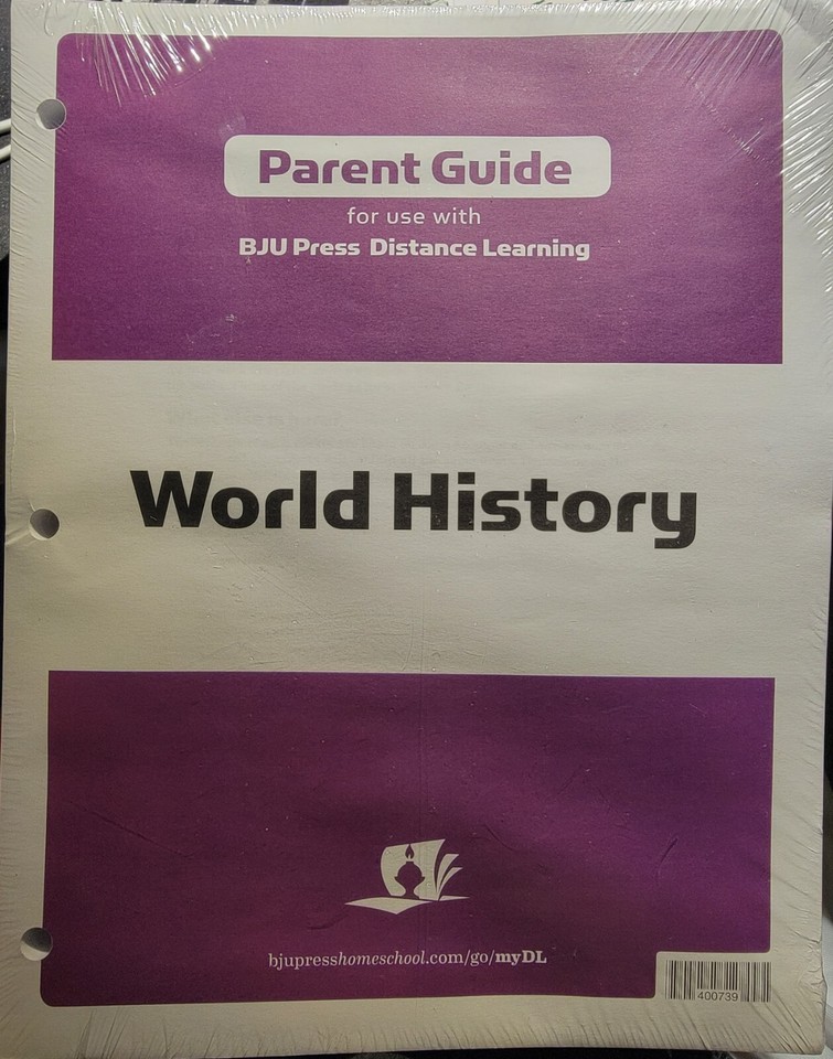 BJU Press Distance Learning Student worksheets & Parent Guide World ...