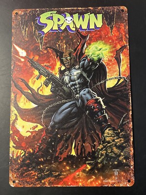 Spawn Comic Art Metal Wall Signs 12"x 8" Brand 🆕 Ready to Hang ⚒️ | eBay