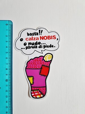 Adhesive Stocking Nobis Foot Shoes Sticker Autocollant Vintage 80s ...