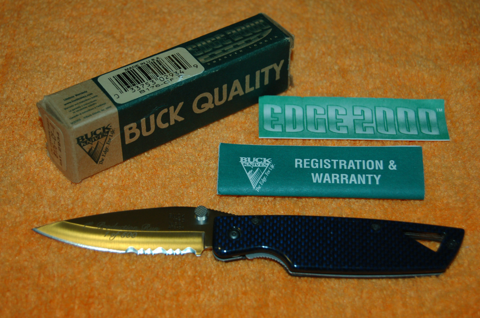 RARE BUCK 176 B-176-CF-0 FIRST PRODUCTION RUN ATS-34 1 of 500 BNIB! | eBay