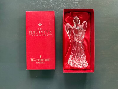 Waterford Crystal Nativity Angel Playing Instrument Christmas Holiday ...