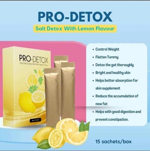 Pro Detox Ultra Detox Daily Drink With Lemon Flavour (8gmX15 satchets ...