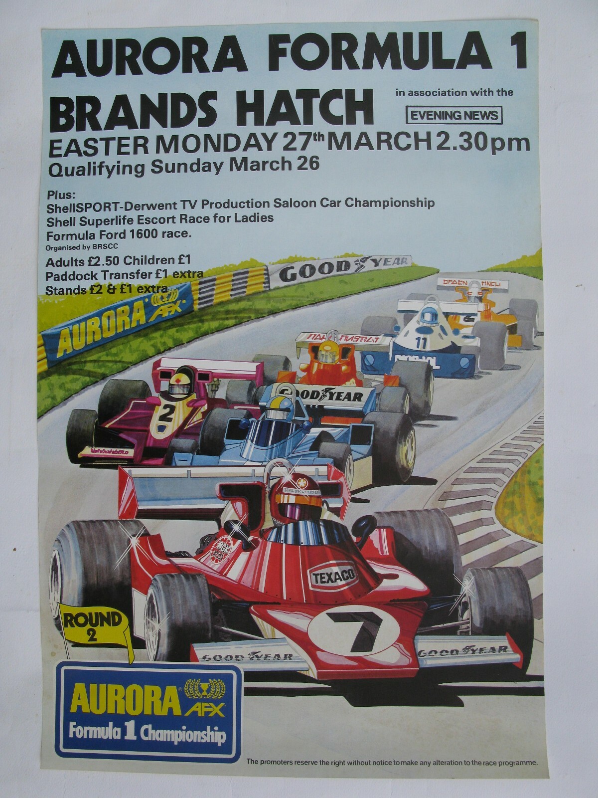 Brands Hatch Poster Aurora AFX Formula 1 | eBay UK