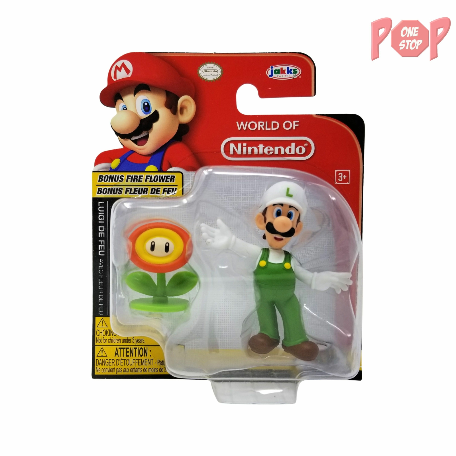 Fire Luigi World of Nintendo Super Mario 3 Inch Figure 2019 for sale ...
