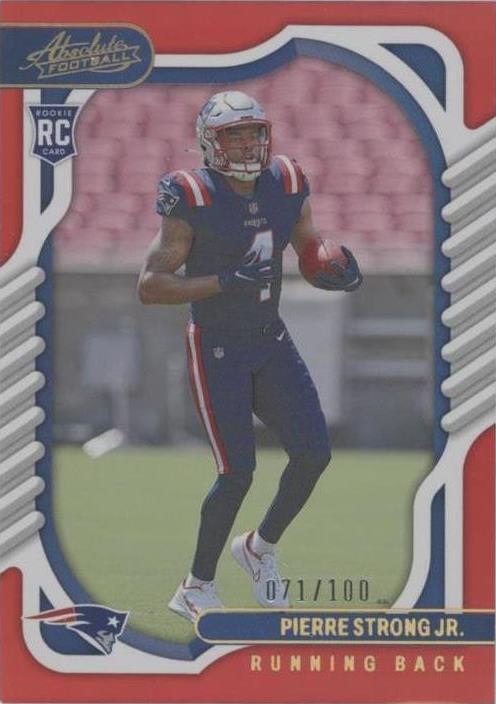 2022 Panini Absolute - Rookies Pierre Strong Jr. #141 Spectrum Red /100 ...