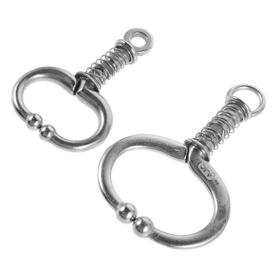 2pcs Cattle Nose Ring: Calf Nose Circle - Stainless Steel Clip On Cow ...