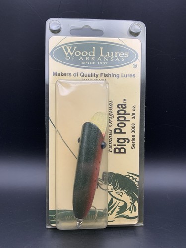 VINTAGE LURE! WOOD’S ORIG. “BIG POPPA” IN ORIG. PACK! SERIES 3000! 3/8 ...