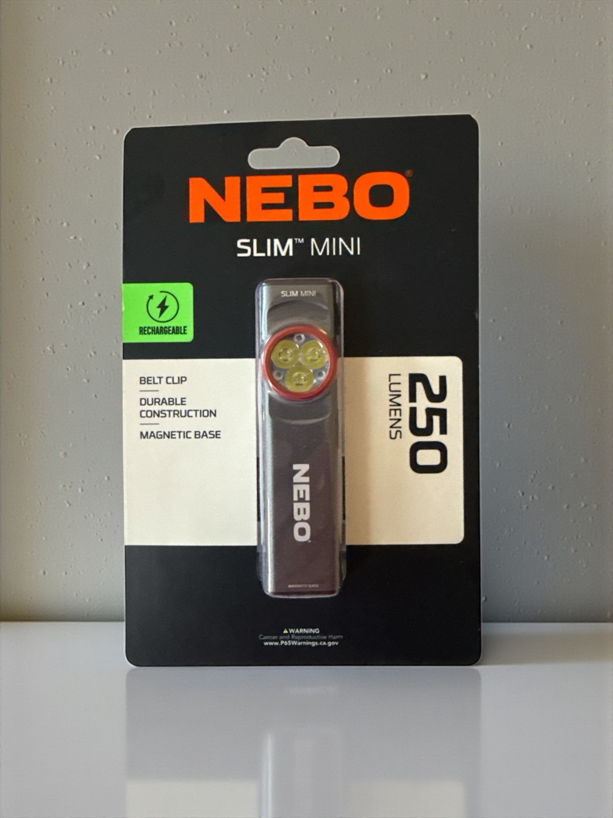 NEBO Slim Mini 250 Lumen Rechargeable LED Flashlight – Model NEB-FLT ...