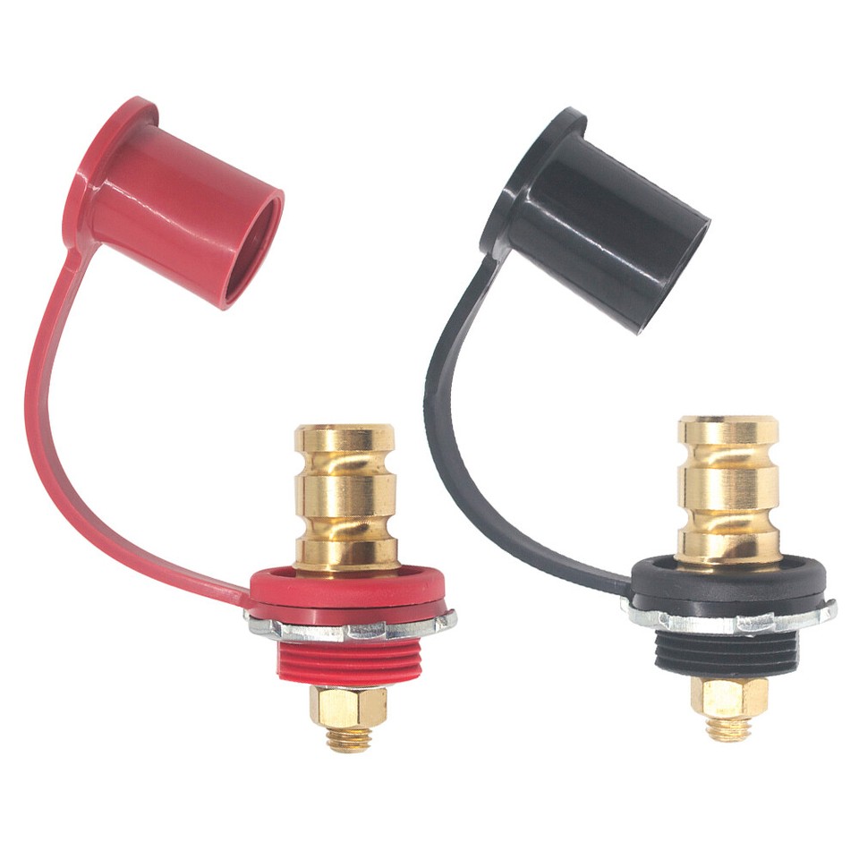 Pair Remote Jumper Battery Terminal Lug Post Body Panel Mount Charging3 ...