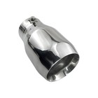 Chrome Vehicle Tail Tip Pipe Muffler Exhaust Cover Accessories 76mm 3 ...