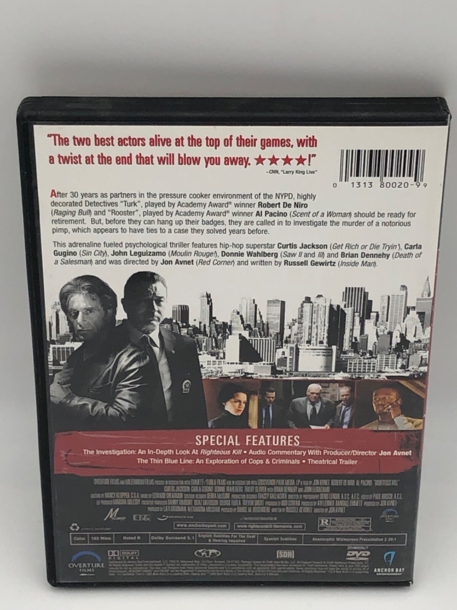 Righteous Kill Dvd Ebay