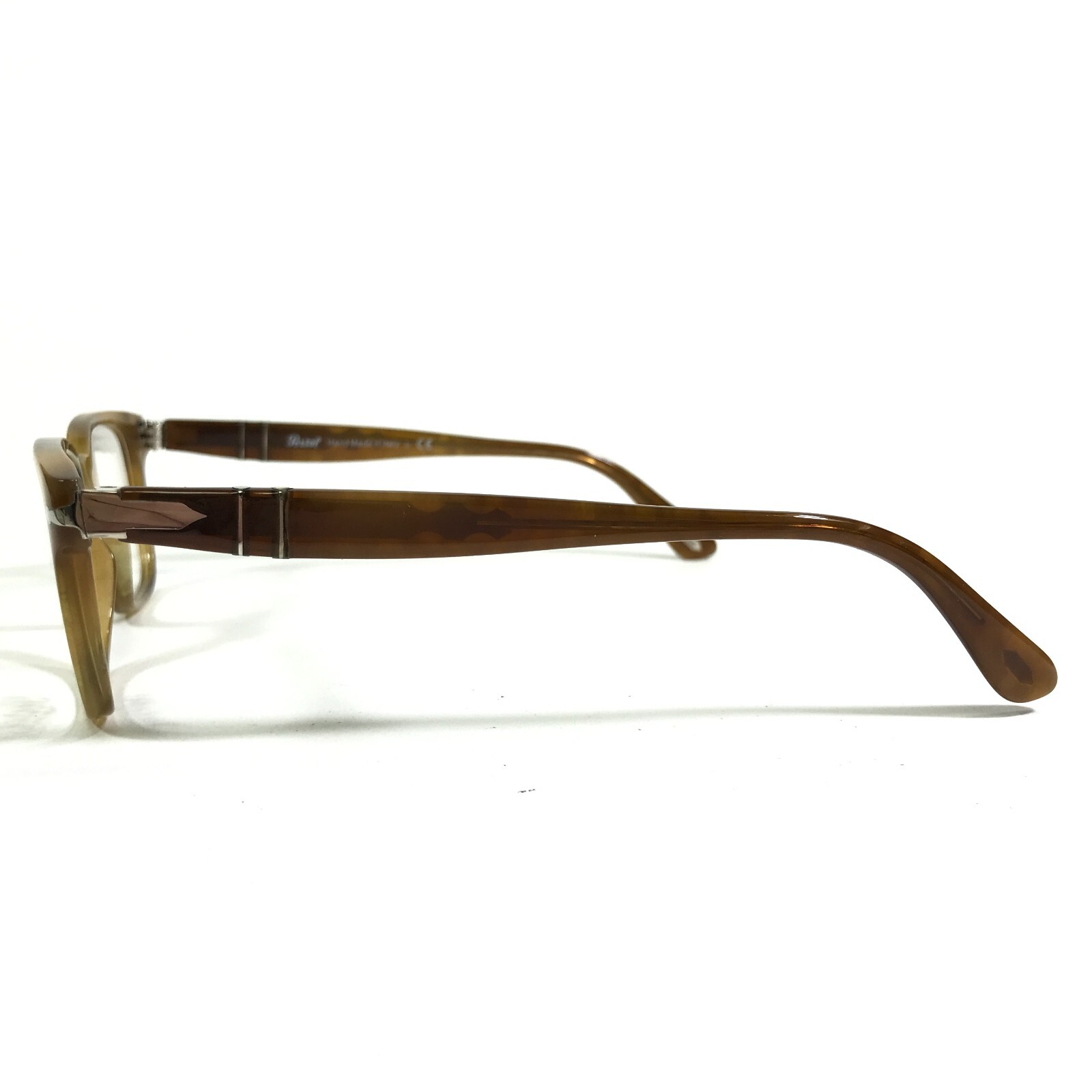 Persol 3003-V 1018 Eyeglasses Frames Clear Olive Brown Square Horn Rim ...