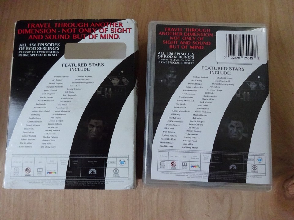 THE TWILIGHT ZONE" The Complete Series ~ Rod Sterling ~ 156 Episodes ...