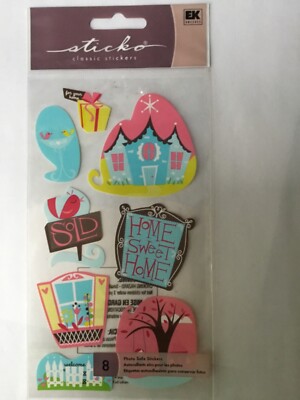 Sticko EK Success Classic Stickers scrapbook NEW HOME FIRST HOME -NIP ...