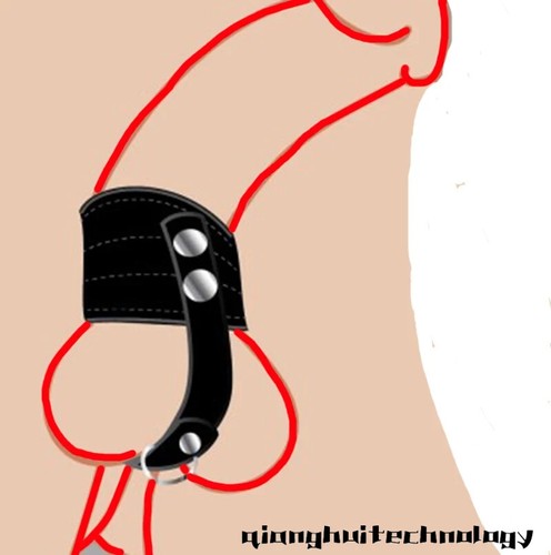 Leather Peni Strap Ball Stretcher Harness, Scrotum Sack Chastity Cage | eBay