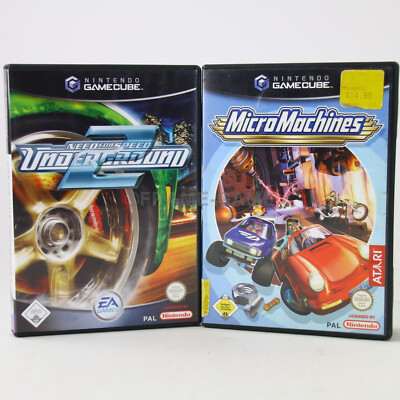 Nintendo Gamecube OVP PAL Need for Speed Underground 2 + Micro Machines ...