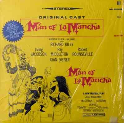 LP "Man Of La Mancha" Original Broadway Cast , Richard Kiley , Man Of ...