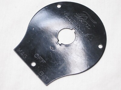vintage antique Ford part metal plate Model T Coil Box Switch Face ...