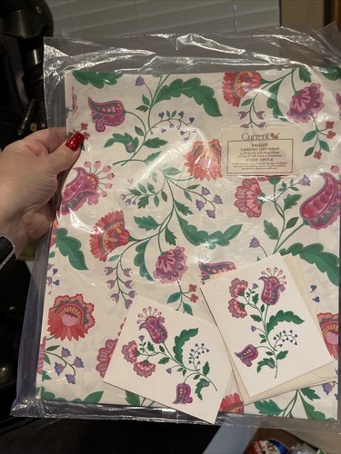 Vintage Current Wrapping Paper Set - Tapestry Gift Wrap - Paisley | eBay