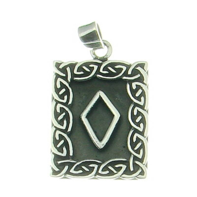 Rune Inguz Viking Pendant 925 Silver Symbol Jewelry NEW | eBay