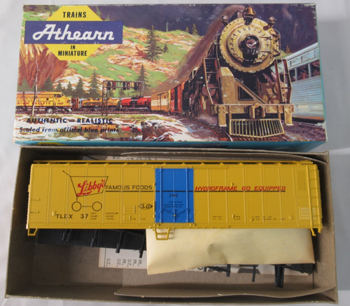 HO Athearn KIT #1625 50' Yellow Libby Famous Foods Mechanical Reefer ...
