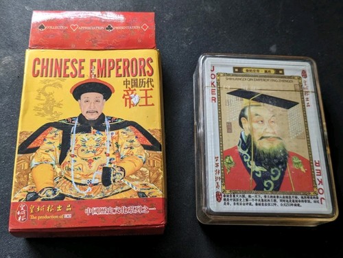 VTG CHINESE EMPERORS Playing Card Culture Deck Poker Series Bridge 100% ...