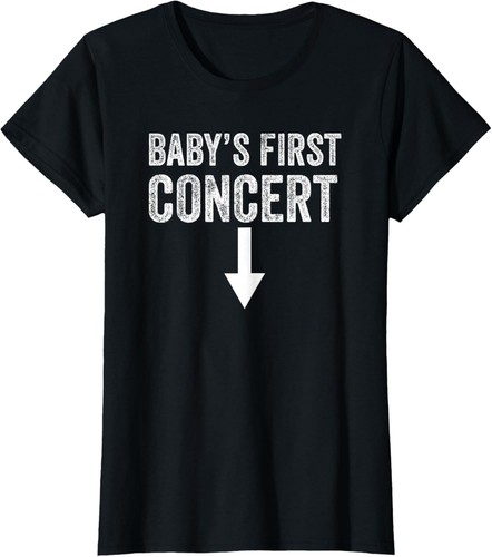 Baby's First Concert T-Shirt Gift for Dad, Mom, Daughter, Coworker ...