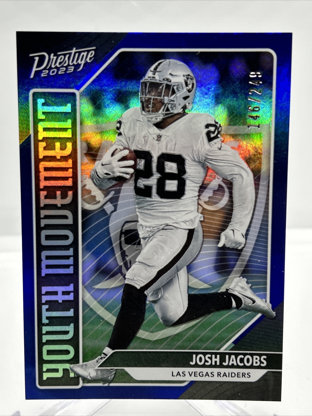 2023 Panini Prestige - Youth Movement Xtra Points Blue #YM-19 Josh Jacobs /249 for sale online ...