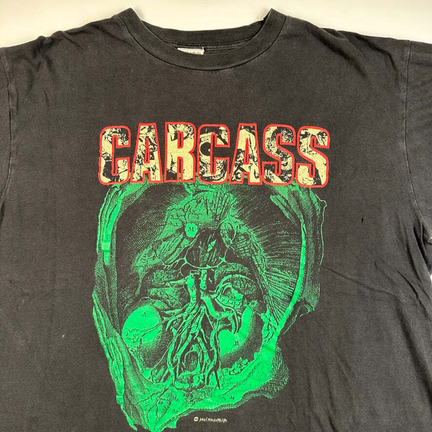 Vintage 90s Carcass Shirt XL Definition - Gem