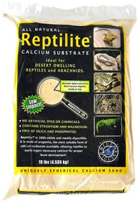 Blue Iguana Reptilite Calcium Substrate for Reptiles - Aztec Gold 40 ...