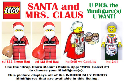 LEGO® U PICK SANTA and MRS. CLAUS Christmas Minifigures **NEW** | eBay