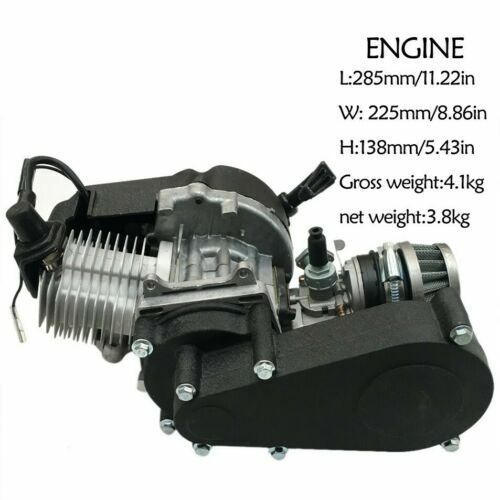 47CC 49CC 2 Stroke Engine Motor Fr Gas Scooter Mini Chopper Dirt Pocket ...